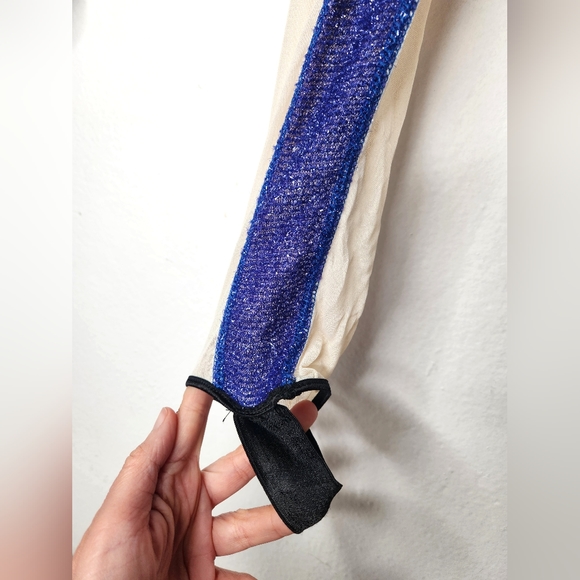 L'homme Invisible | Pants | Lhomme Invisible Nude Sheer Pants With Blue ...
